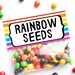 Rainbow Seeds Bag Topper St. Patrick's Day Treat St. - Etsy