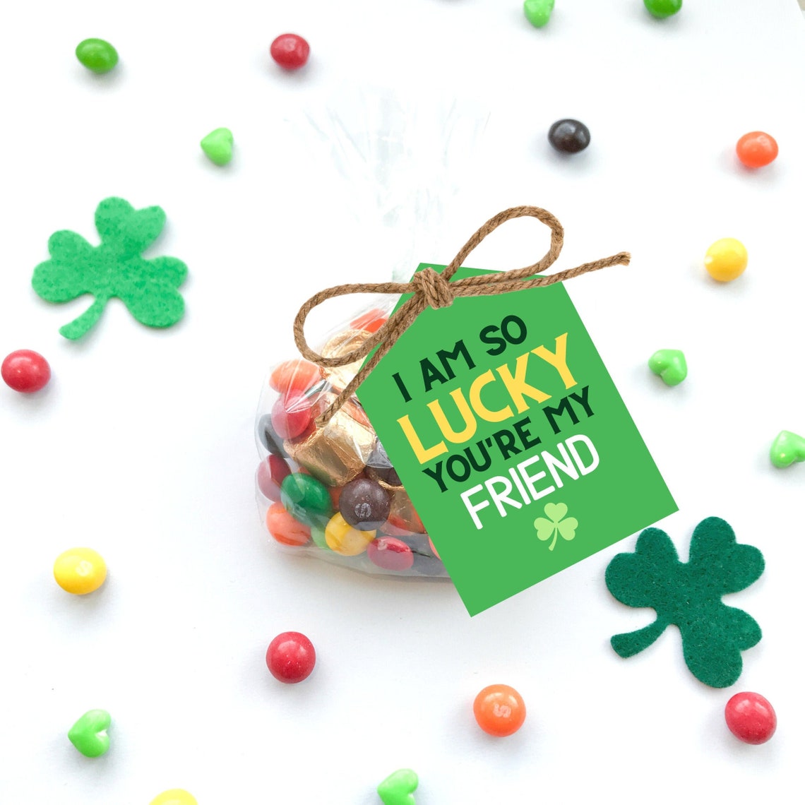 I Am so Lucky You're My Friend Tag - St. Patrick's Day Treat Bag Tag ...