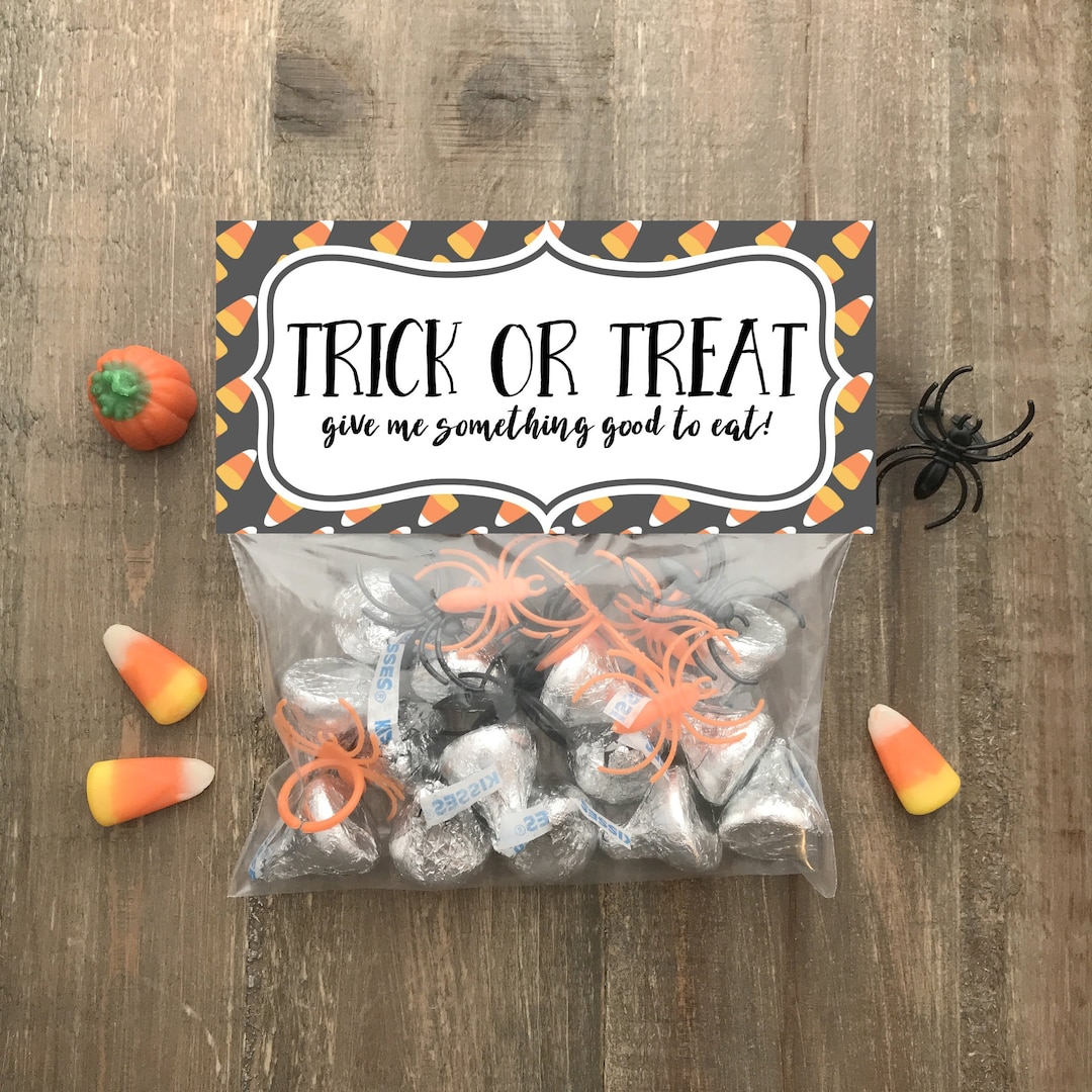 Halloween Trick or Treat Bag Topper - Treat Bag Topper - Printable ...