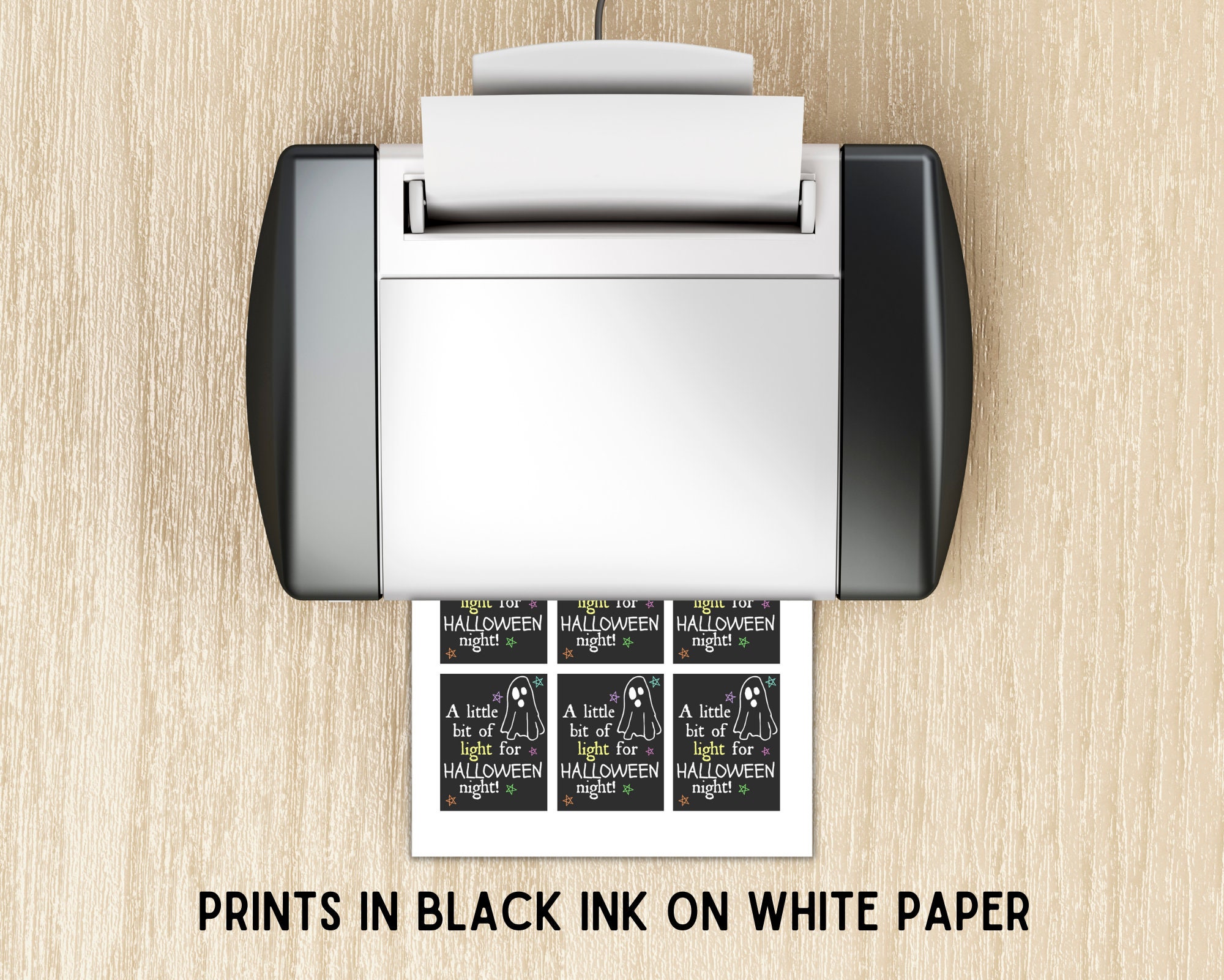 Halloween Glow Stick Tag Glowstick Card Printable - Etsy