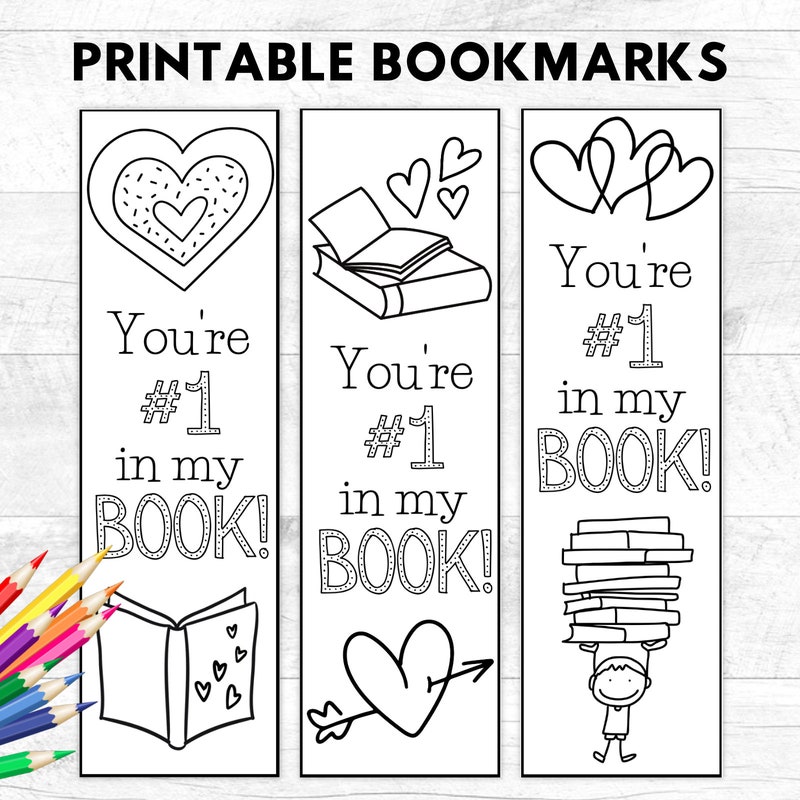 Valentine Bookmark - Etsy