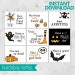 Halloween Lunchbox Notes Lunch Box Card Printable Instant Download Kids ...