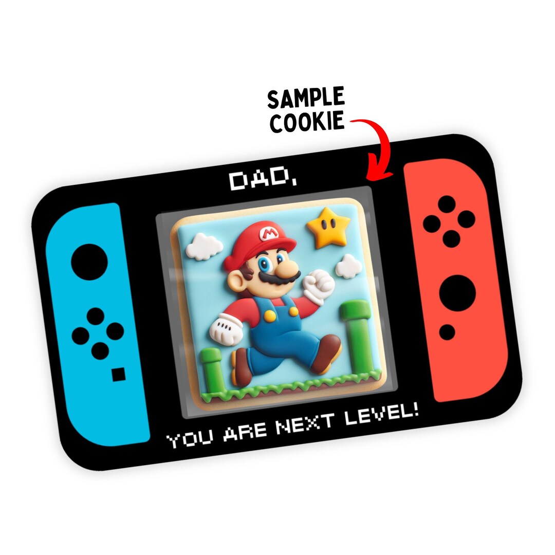 Printable Card in 2 Sizes - Father's Day Gamer Cookie Card - Gaming ...