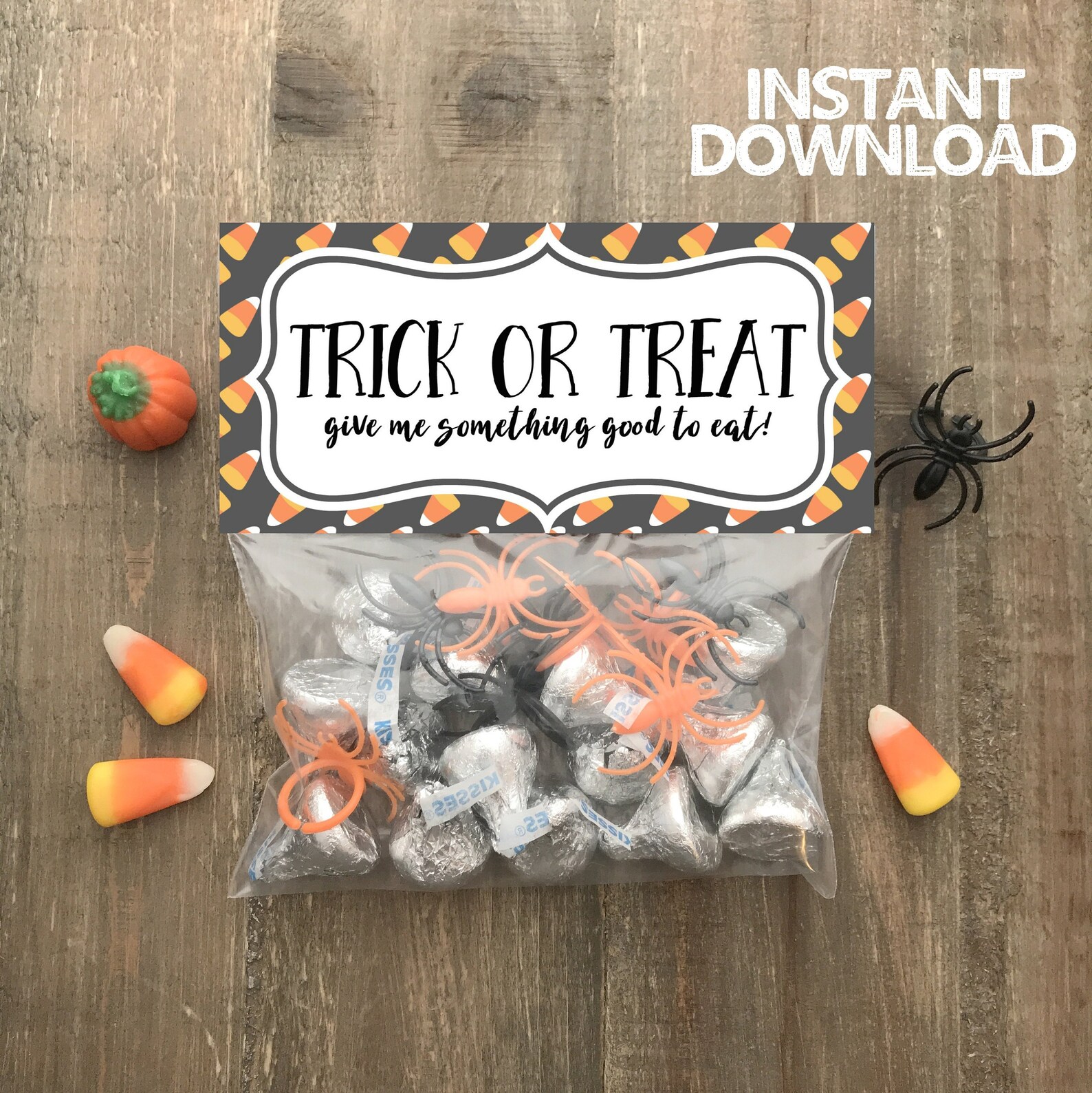 Halloween Trick or Treat Bag Topper Treat Bag Topper | Etsy