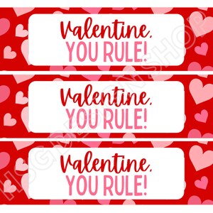 Printable Ruler Valentine - Valentine, You Rule! - Ruler Valentine's ...