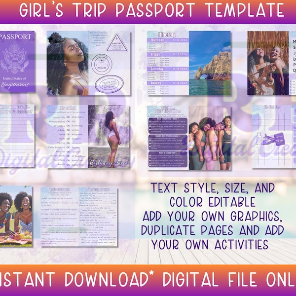 Custom Passport Booklet - Etsy