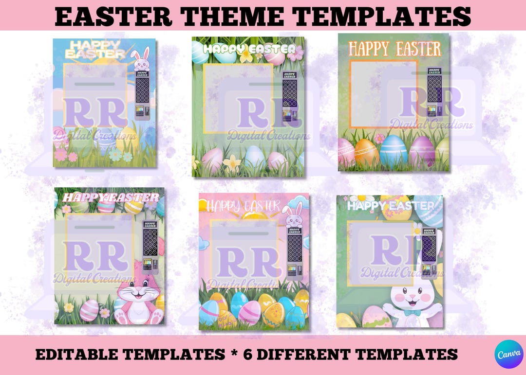 Easter Vending Machine Templates: 16x20 & 8x10 (digital Download) - Etsy