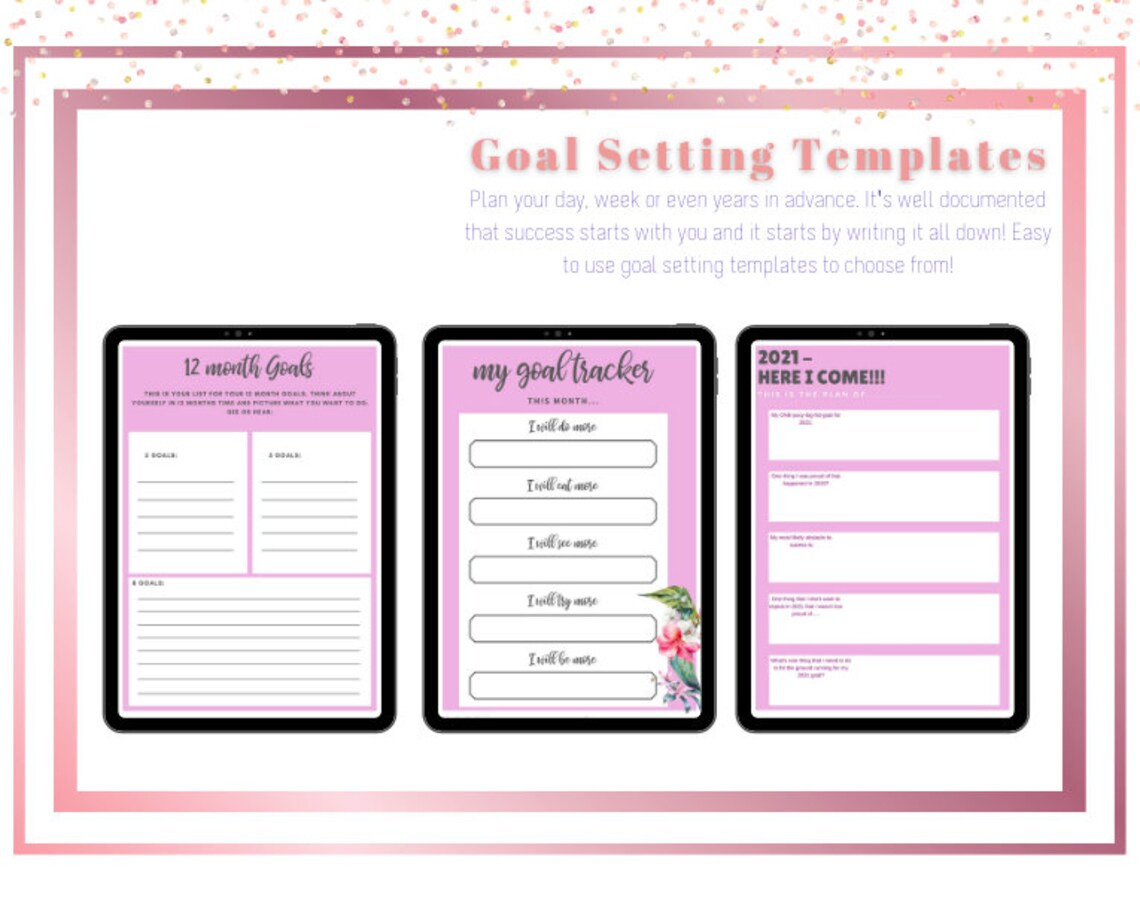99 Pages for Goal Planning_positive Mindset Compatible for - Etsy Australia