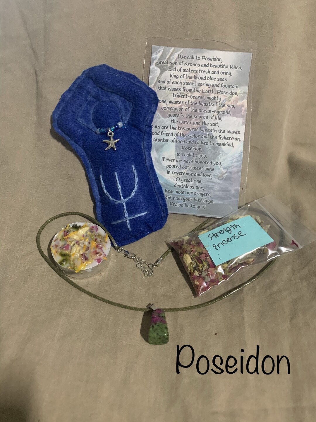 Poseidon Kit/strength Spell Kit - Etsy