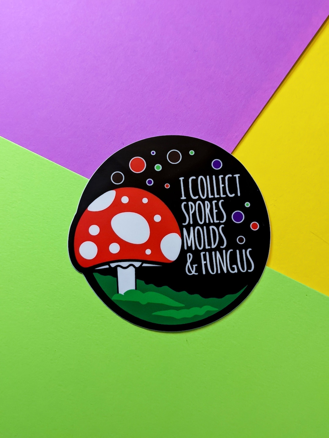 Spores Mold and Fungus Vinyl Sticker - Etsy