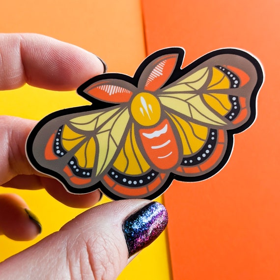 Monarch Moth Vinyl Sticker - Etsy