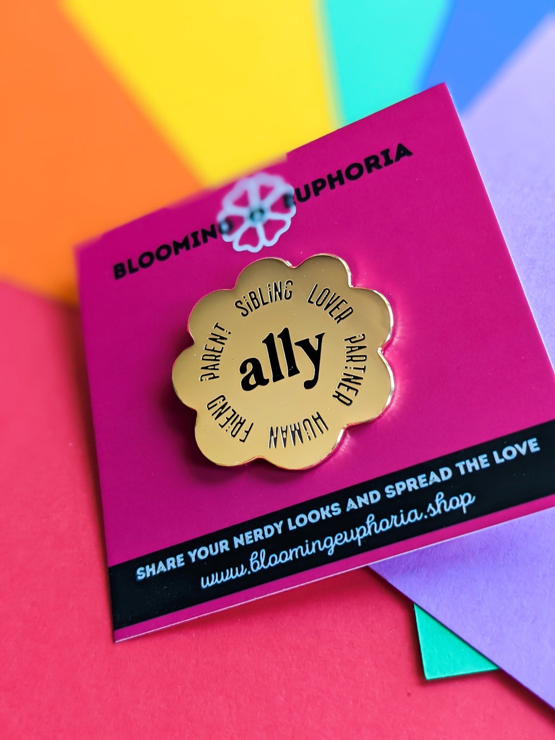Gold Ally Hard Enamel Pin - Etsy