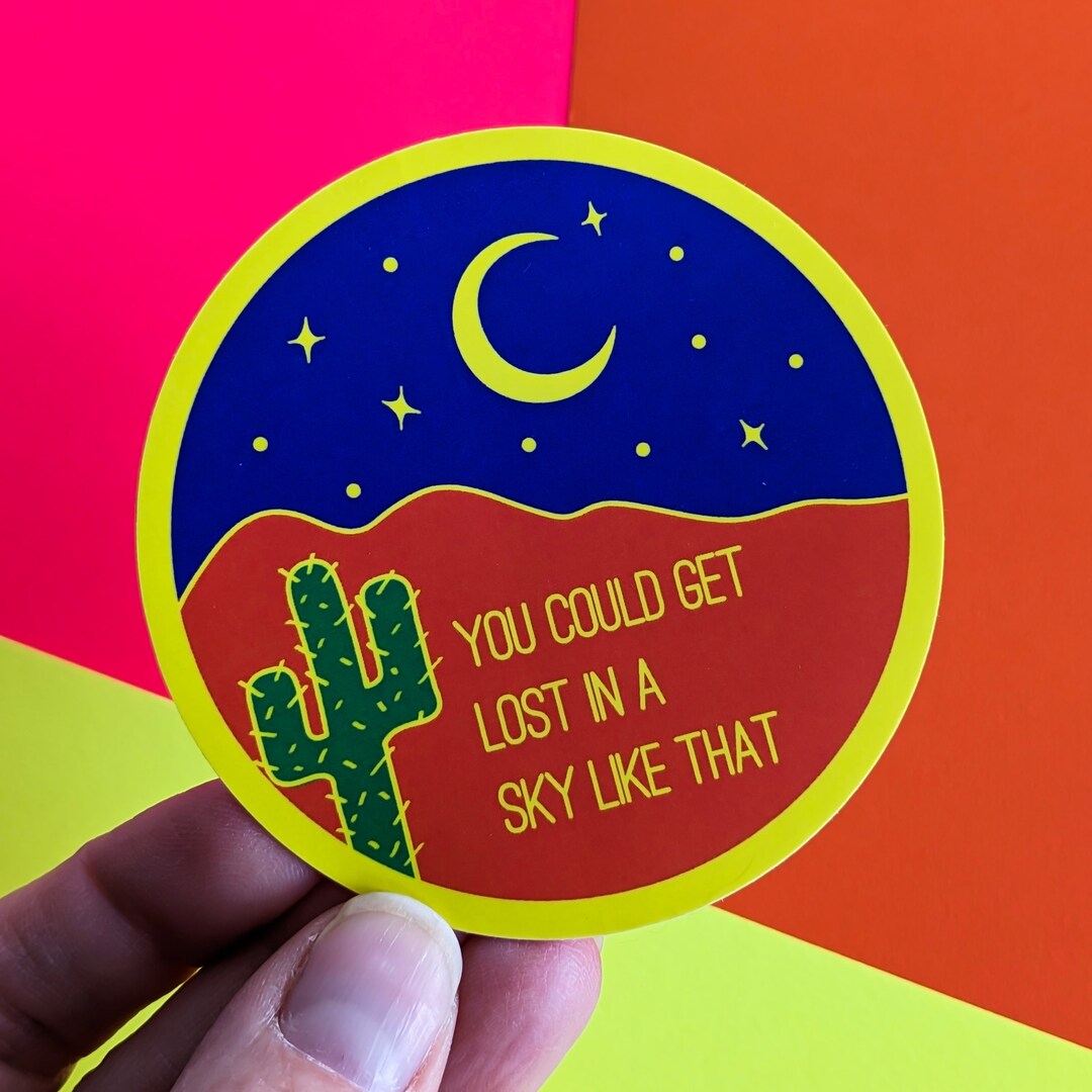 Southwest Night Sky Vinyl Sticker - Etsy