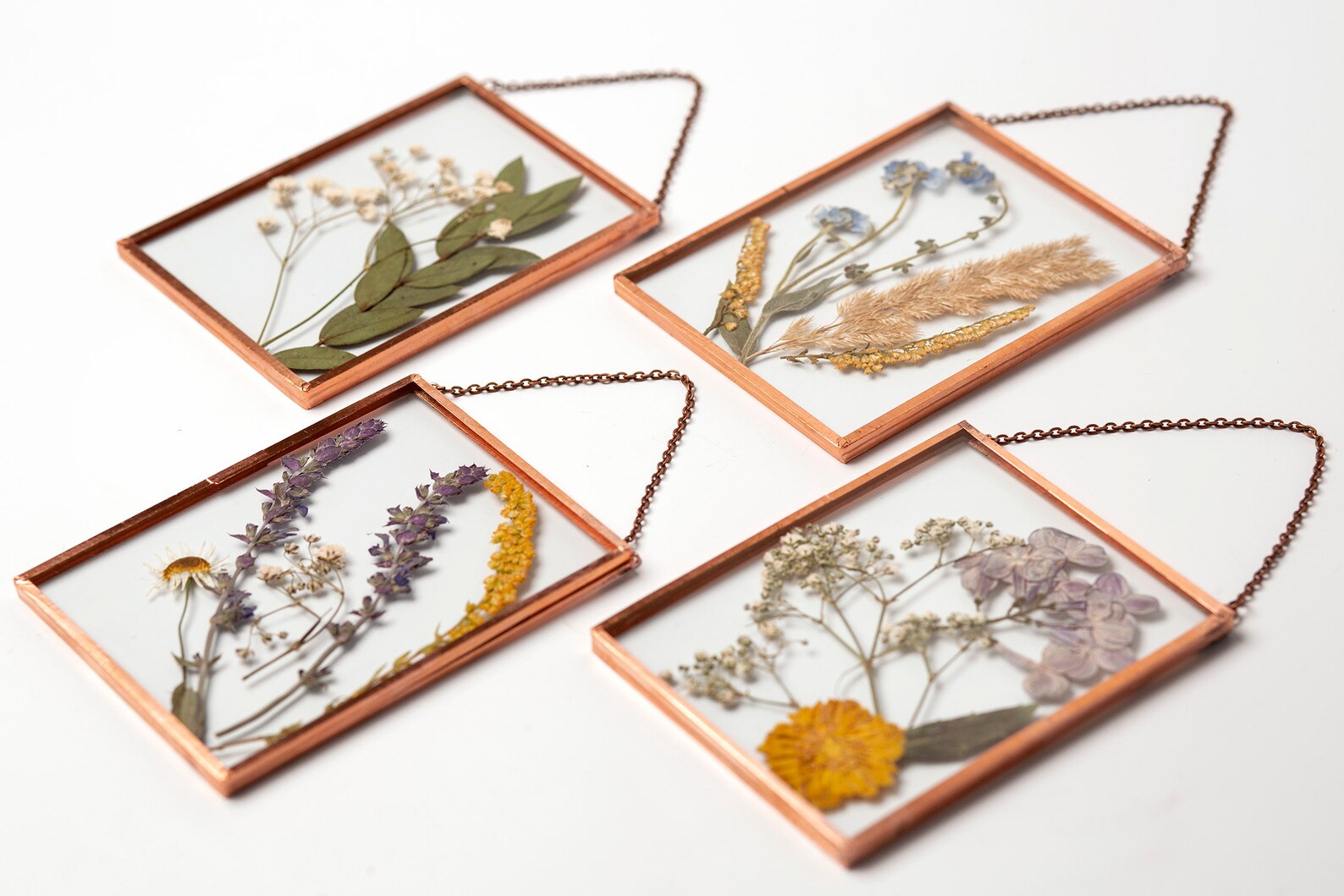 Framed Pressed Flower Botanical Copper Frame Gift for Mom | Etsy