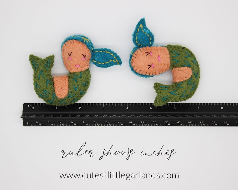 Felt Mermaids Felted Mermaids Mermaid Felt Balls Shapes | Etsy