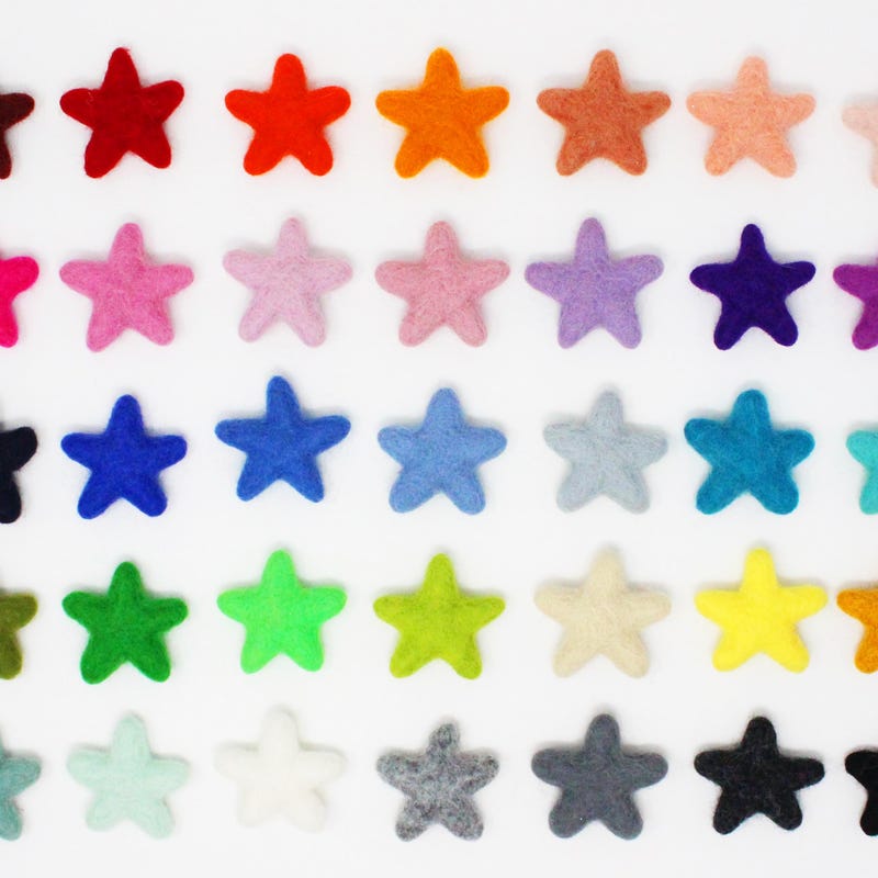Star Wool Garland - Etsy