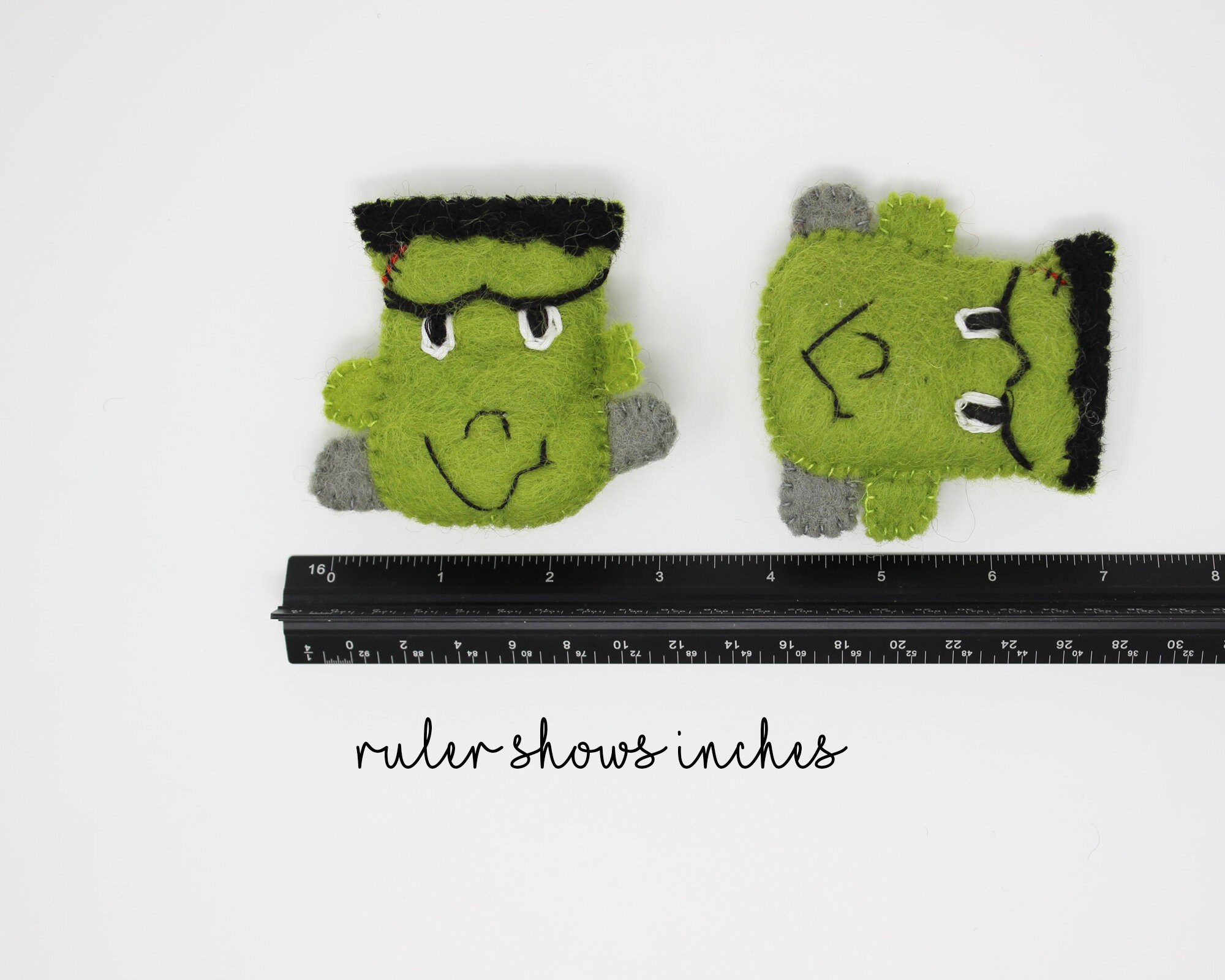 Felt Frankenstein | Felted Frankenstein Heads | DIY Halloween Garland ...