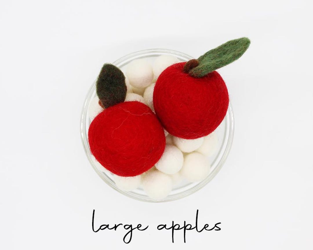 Felted Large Fruit | Felt Apples Felt Oranges Felt Pears Felt Carrot ...