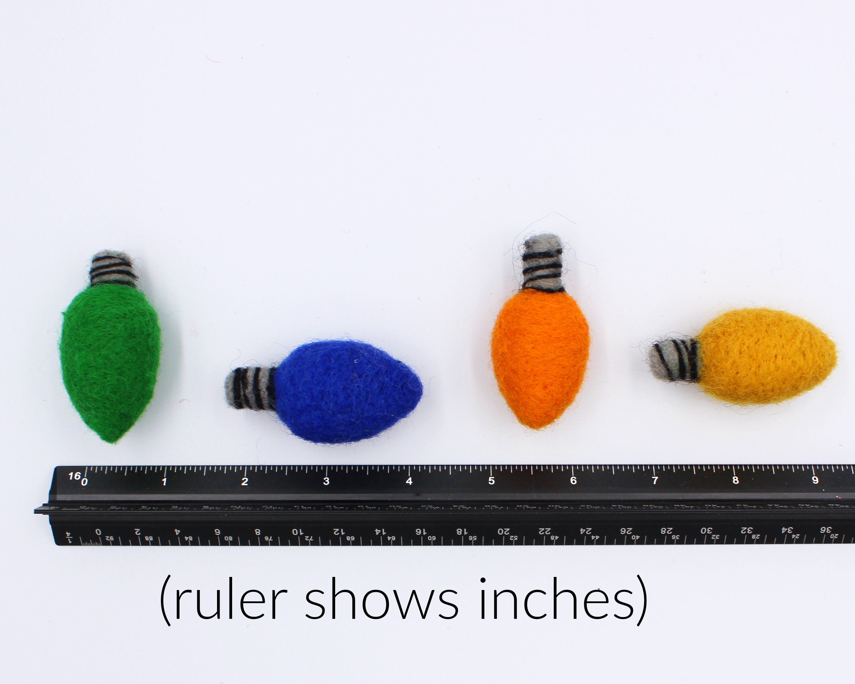 Felt Christmas Lights | Christmas Light Felt Balls | Felted Holiday ...