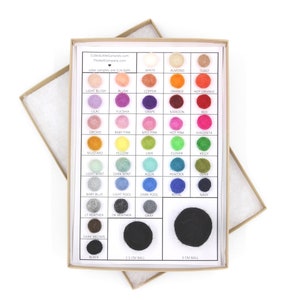 Color Chart for Wool Felt Balls Cutest Little Garlands Felt Ball Chart ...