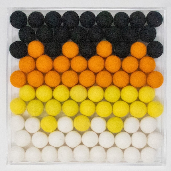 Felt Pom Poms Candy Corn - Etsy