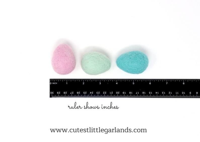 Aqua Felt Easter Eggs | Felted Easter Eggs | DIY Easter Garland ...