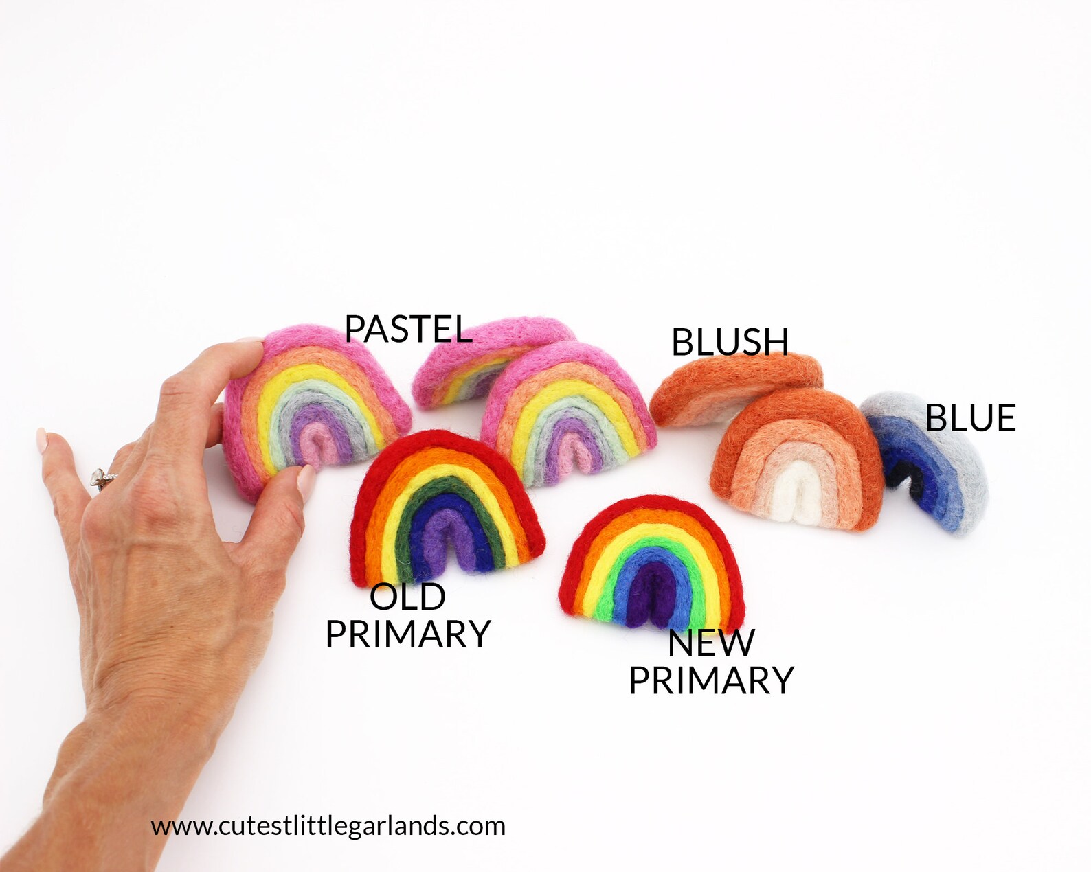 Felt Rainbows Felted Pastel Rainbows Rainbow Birthday - Etsy