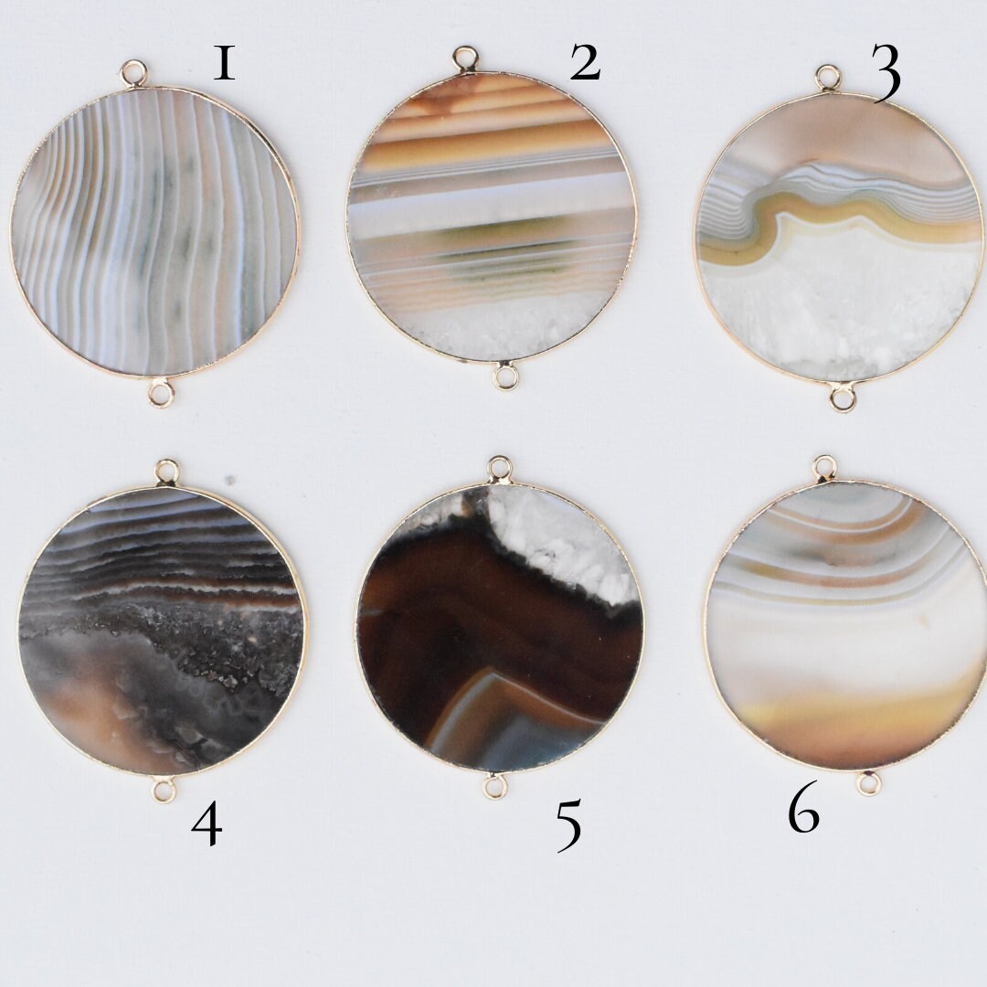 Green Circle Geode Slice Artmark