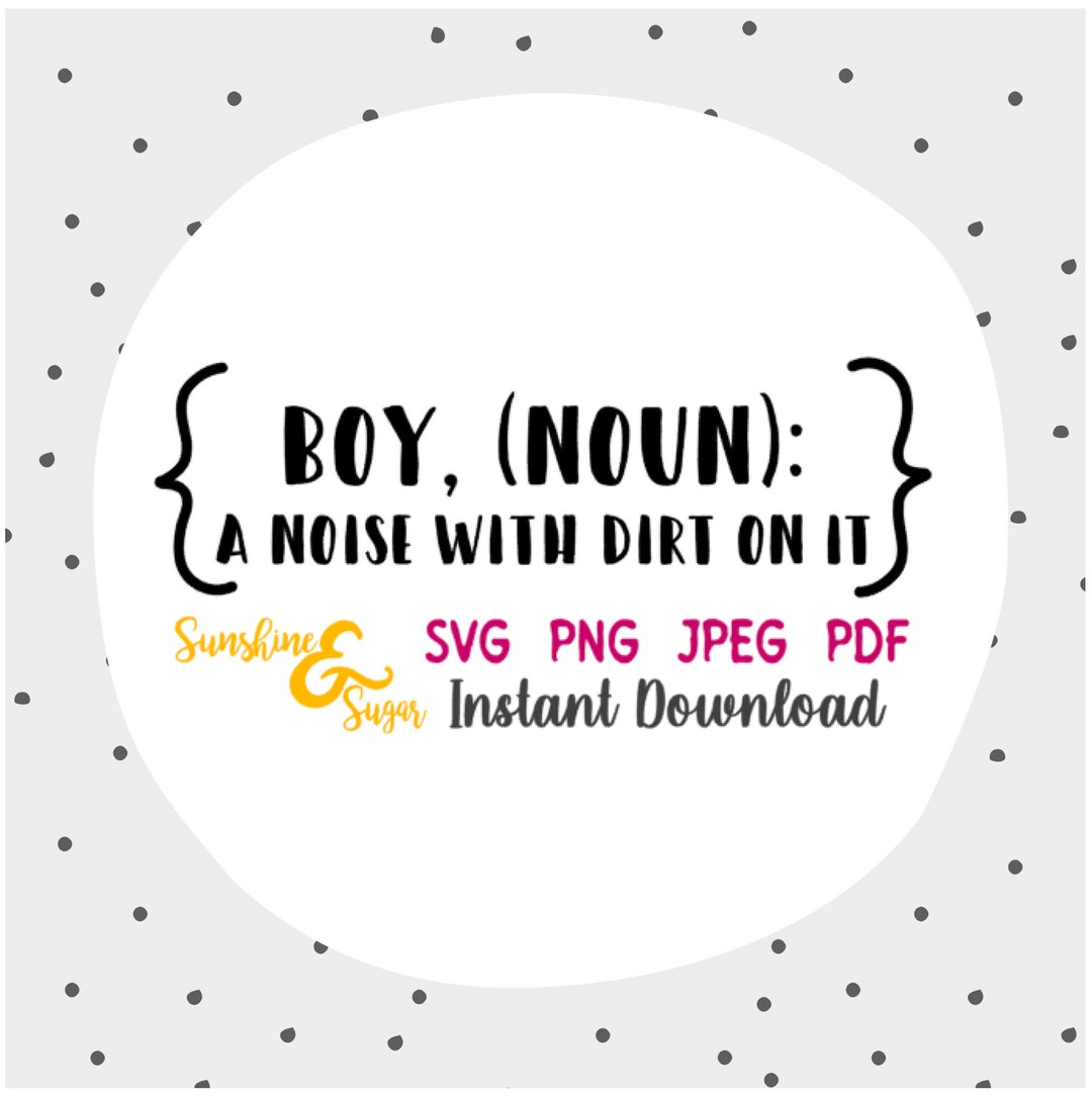 Boy, Noun Digital Download - Etsy
