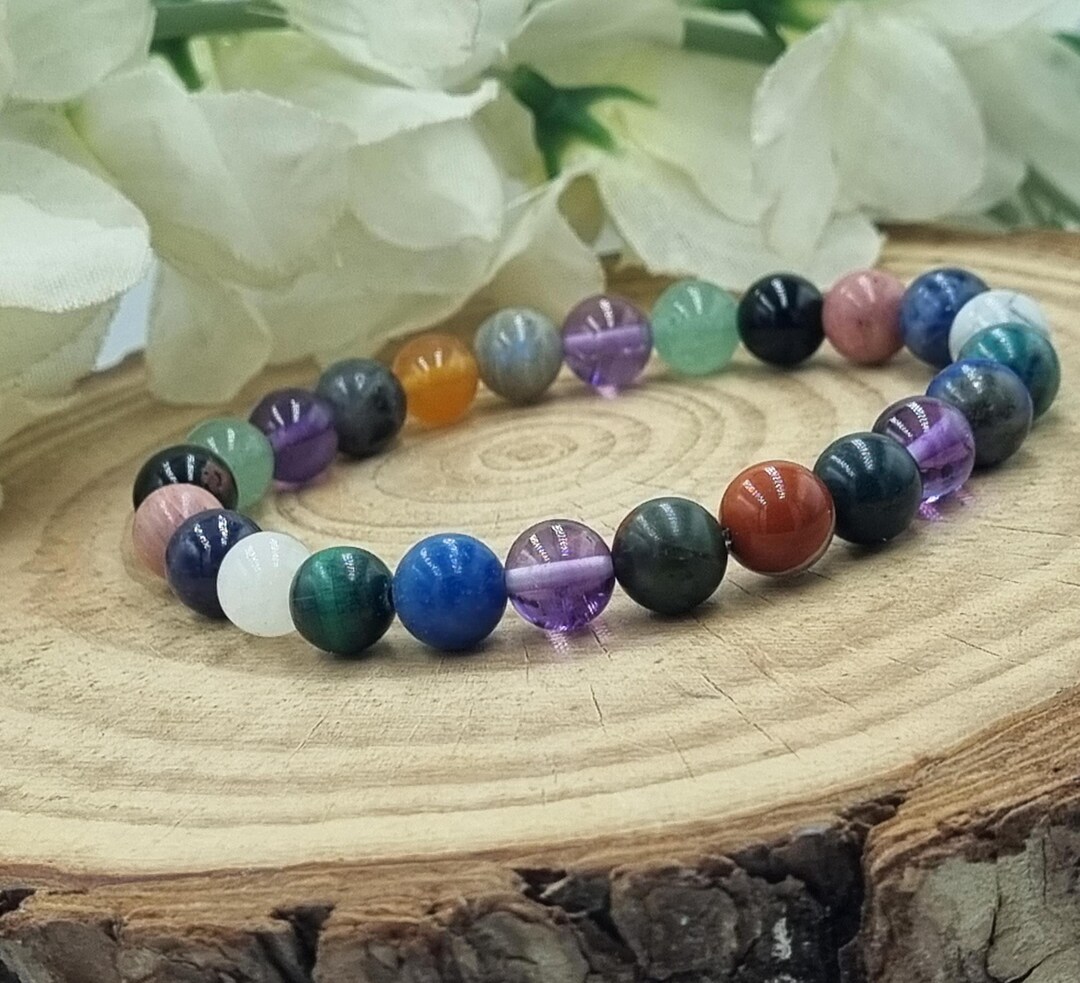 Blood Pressure Bracelet, Healing Crystals, Amethyst, Labradorite for ...