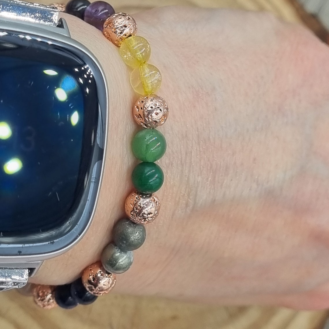 Prosperity Bracelet, 6mm Healing Crystal Money Energy Handmade ...