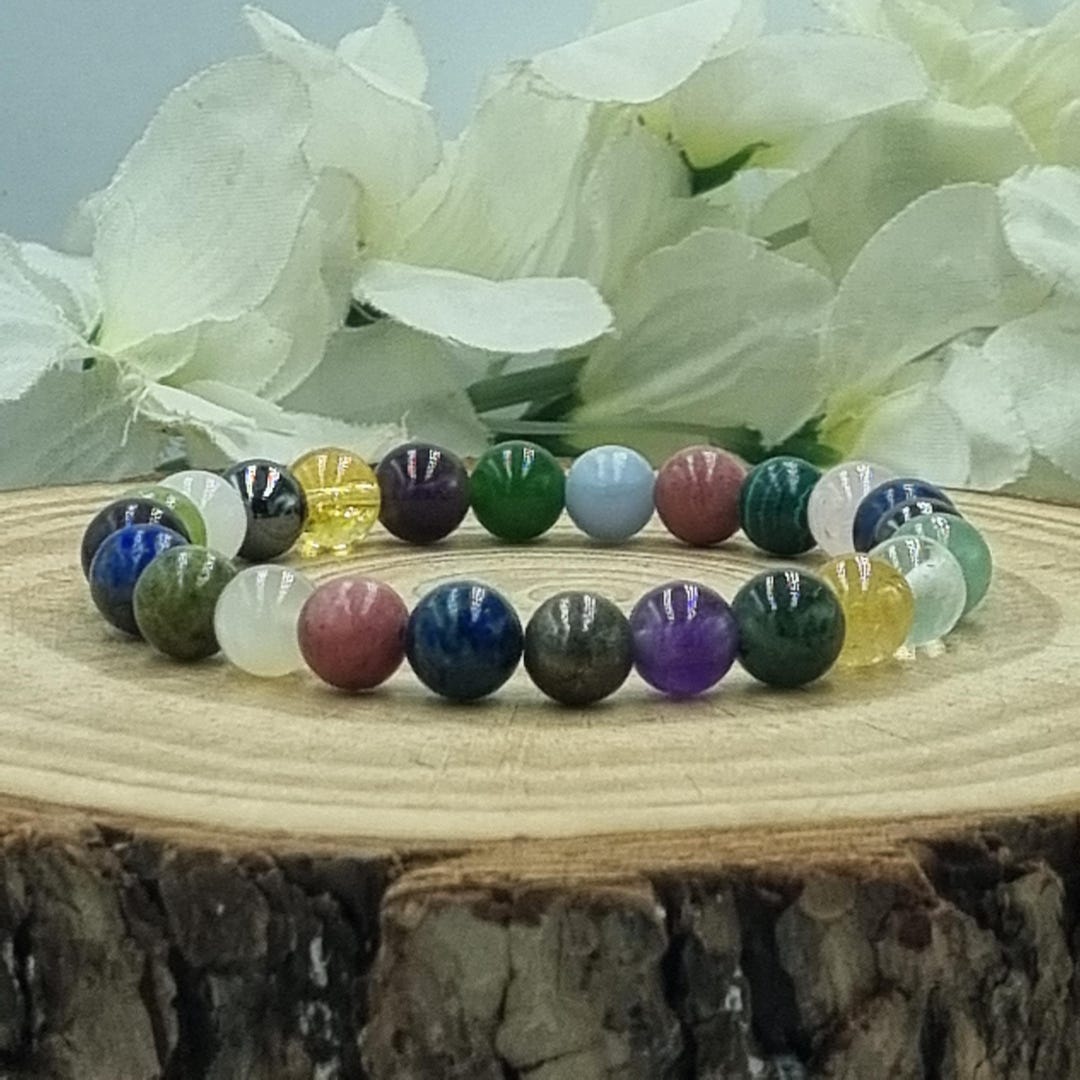 Lung Health Crystal Bracelet: Handmade Gemstone Bracelet With Charm - Etsy