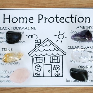 Home Protection Crystal Set Home Protection Crystals Home - Etsy