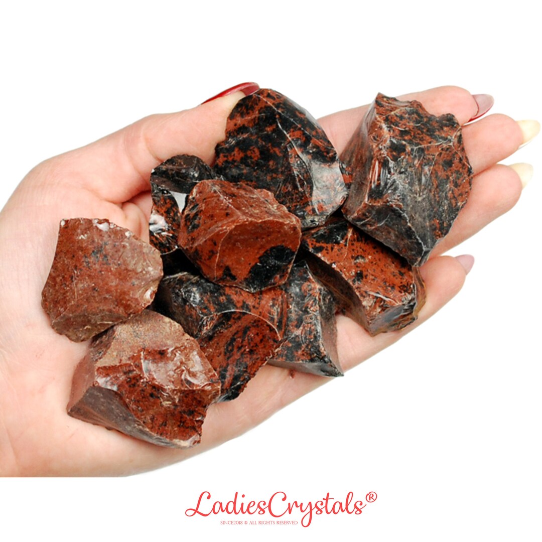 Mahogany Obsidian Rough Stone, Obsidian Natural Raw Stones, Healing ...