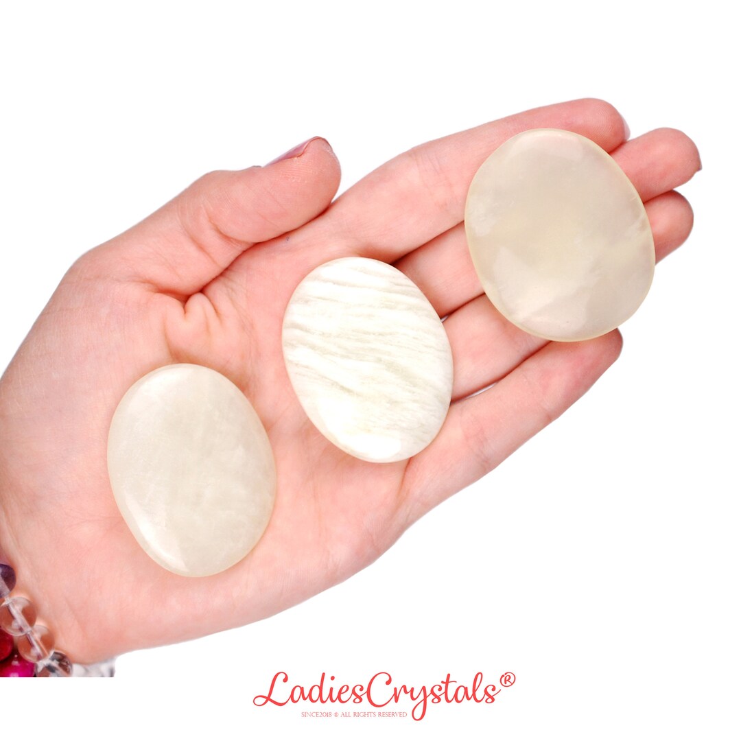Jade Palm Stone, Good Luck and Abundance Crystal, Heart Chakra Healing ...
