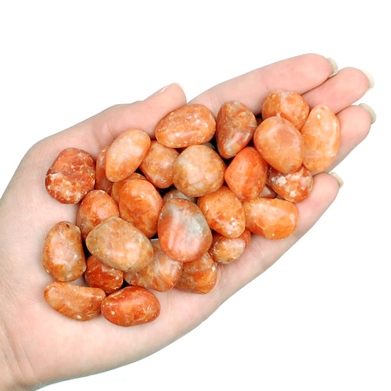 Orange Calcite Tumbled Stone Orange Calcite Yellow Calcite - Etsy