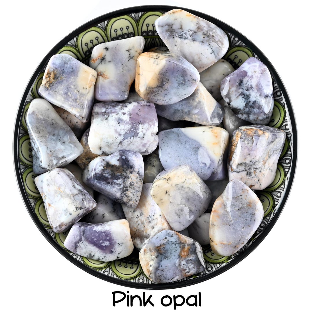 Pink Opal Tumbled Stone, Pink Opal, Tumbled Crystals, Zodiac Signs ...
