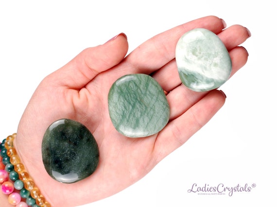 Jade Palm Stone Jade Palm Stones Smooth Stones Crystals - Etsy