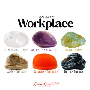 Workplace Crystal Set, Crystals for Workplace, Metaphysical Crystals ...