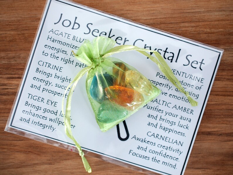 Job Seeker Crystal Set Job Seeker Crystals Set Jobseekers - Etsy