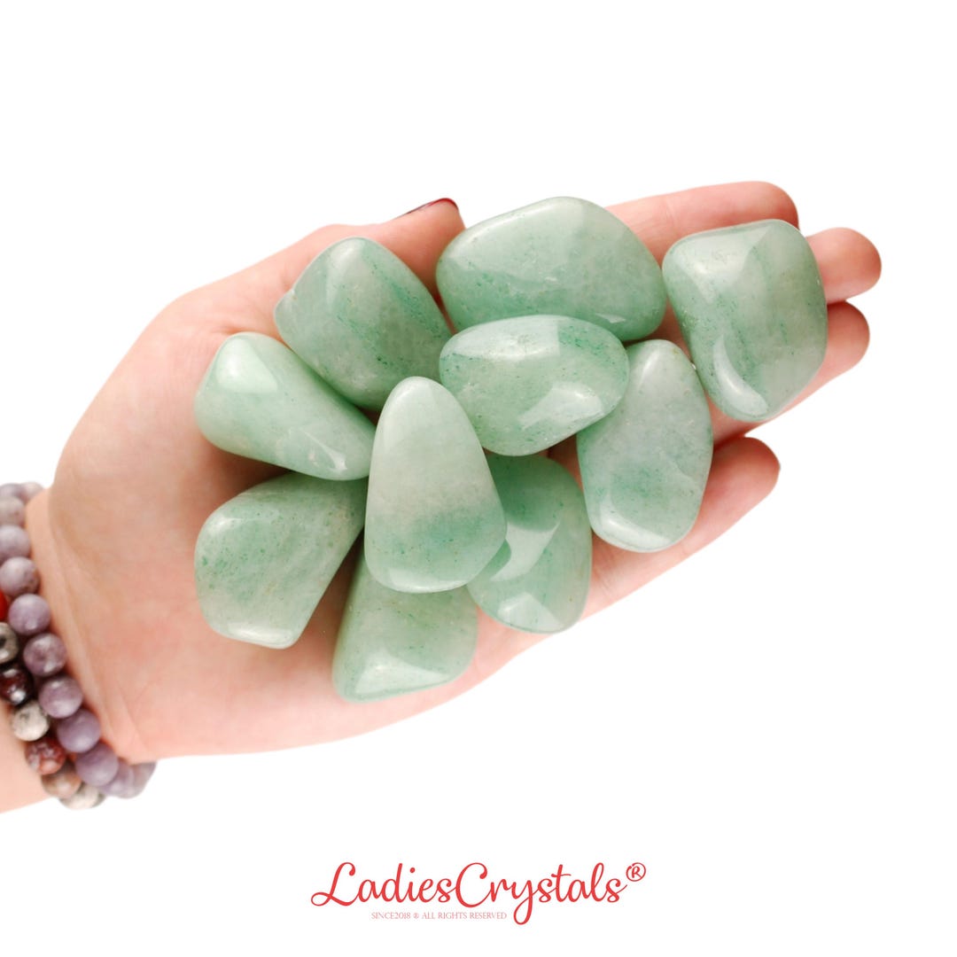 Aventurine Zimbabwe Tumbled Stone, Good Luck, Abundance and Heart ...
