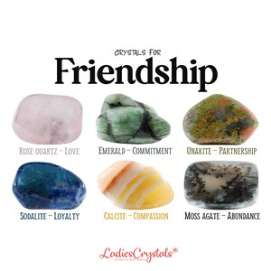 Friendship Crystals Set, Friendship Set, Friendship Stones, Healing ...