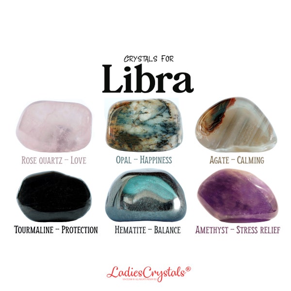 Libra Crystals - Etsy
