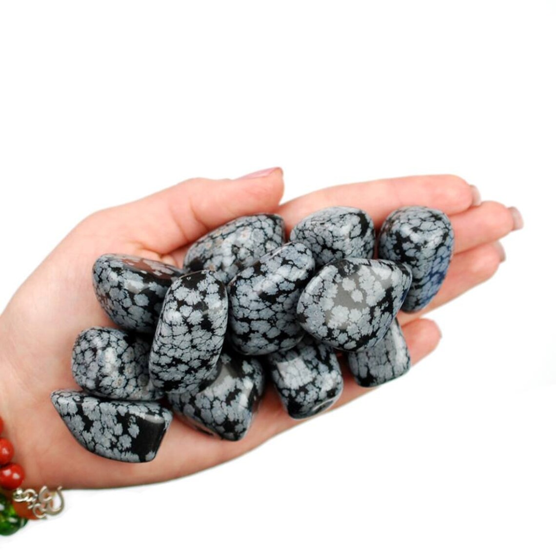 Snowflake Obsidian Tumbled Stone Snowflake Obsidian Tumbled - Etsy