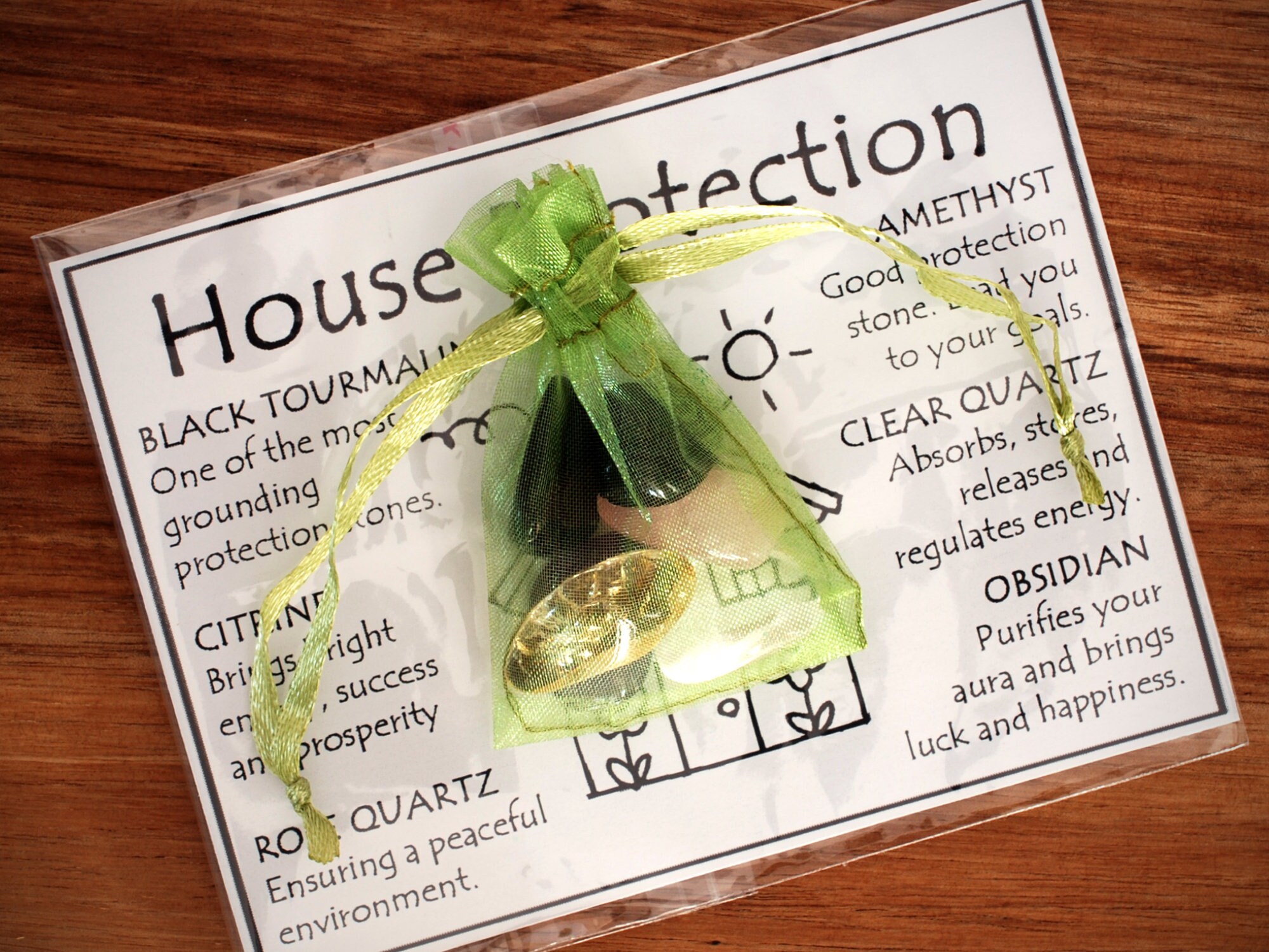 House Protection Crystal Set House Protection Crystals | Etsy