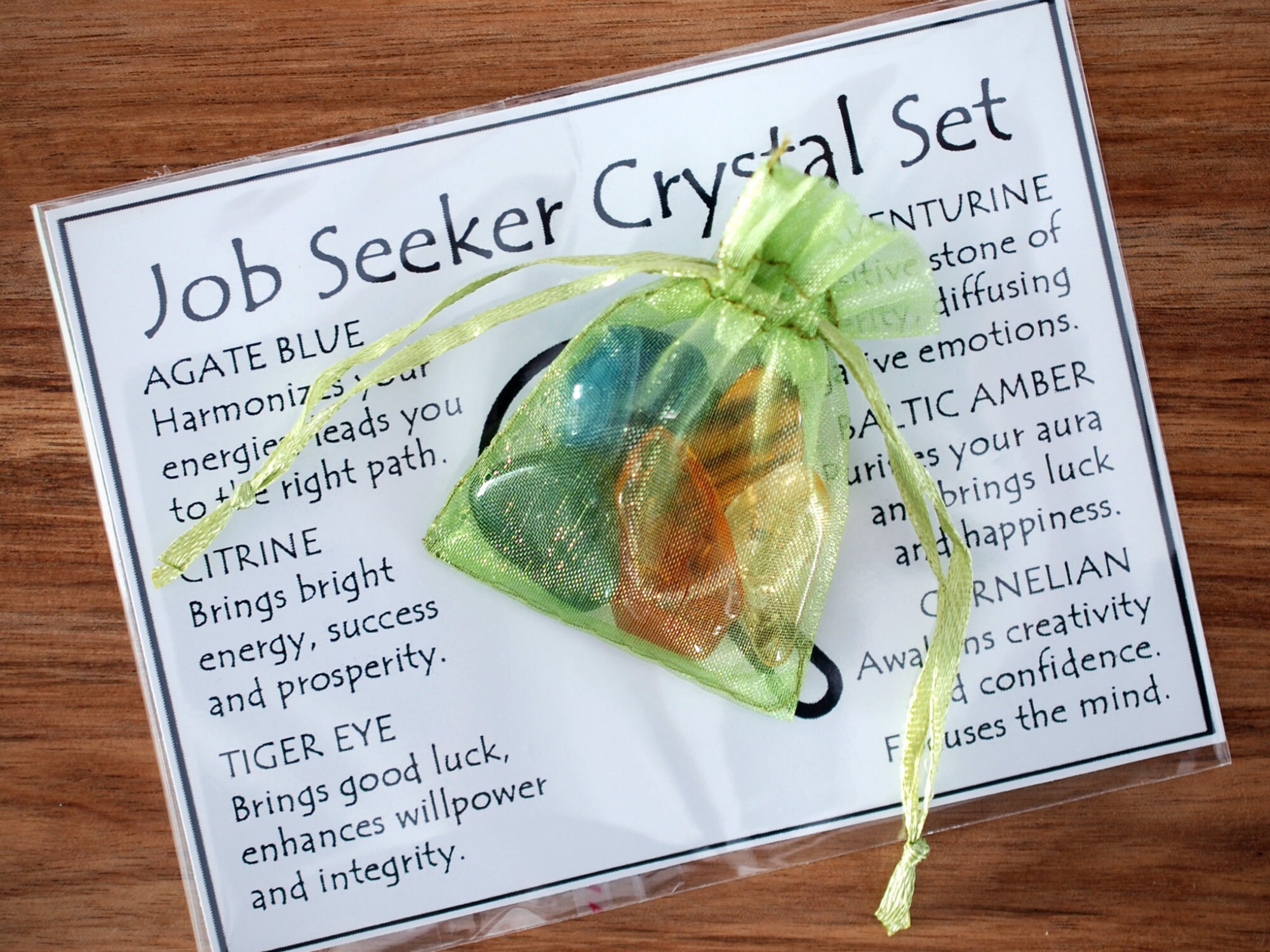 Job Seeker Crystal Set Job Seeker Crystals Set Jobseekers | Etsy