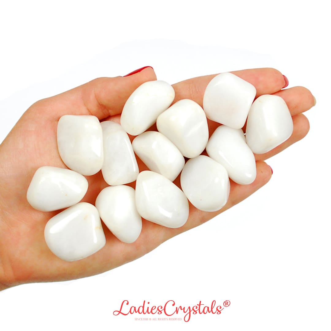 White Opal Tumbled Stone, Opal, Tumbled Stones, Milky Opal, Crystals ...
