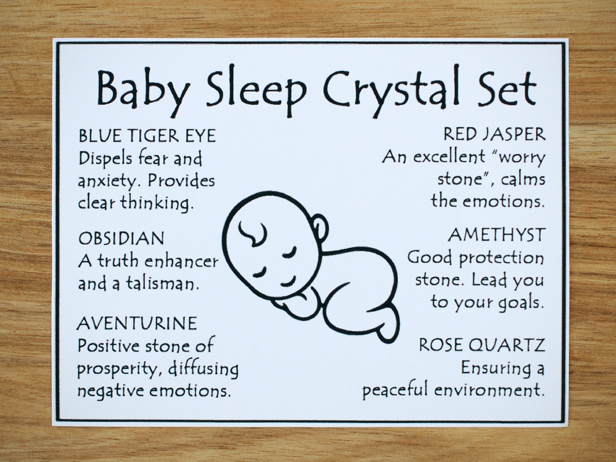 Baby Sleep Crystal Set Crystals For Baby Sleep Crystals for | Etsy