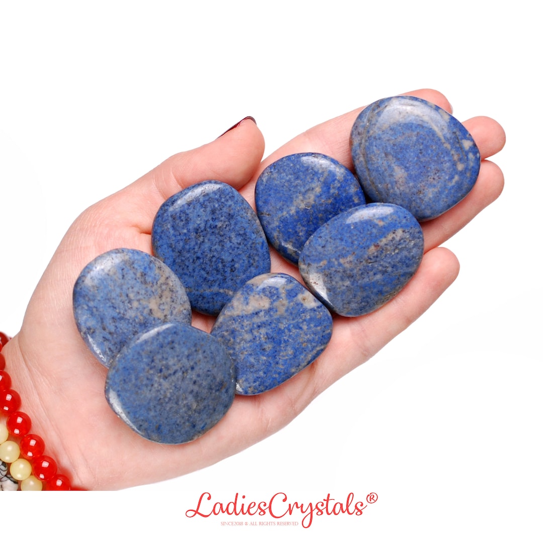 Dumortierite Smooth Stone, Dumortierite Palm Stone, Dumortierite ...