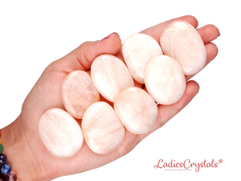 Pink Stilbite Palm Stone Pink Stilbite Smooth Stone Pink | Etsy